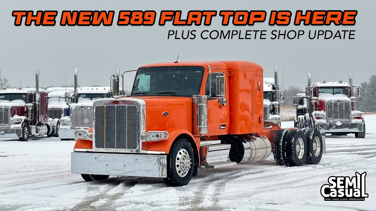 Peterbilt 72in flat top 589 is here!! - YouTube