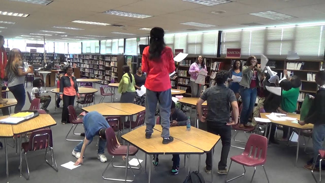 Senior Party in Library - YouTube