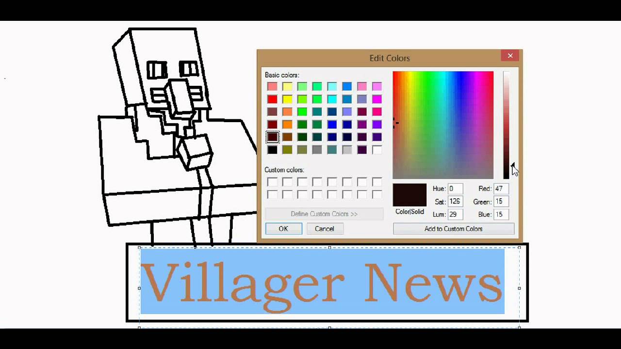 Element Animation Villager News Speed Art - YouTube