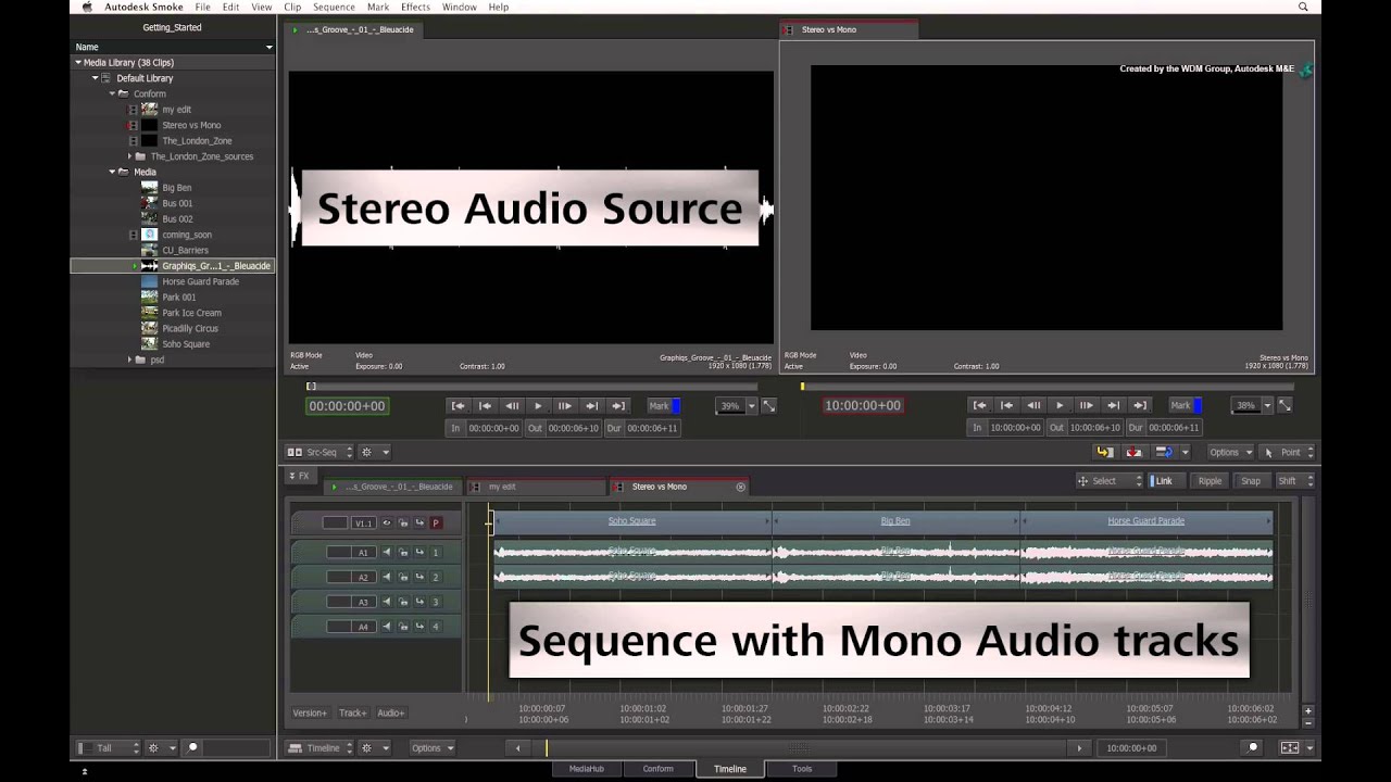 Timeline Editing: Sequence Patching - Audio Tracks - YouTube