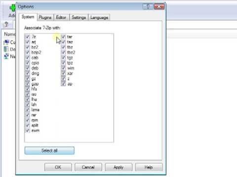 How-To Fully Integrate 7-zip into the Windows Vista Shell - YouTube