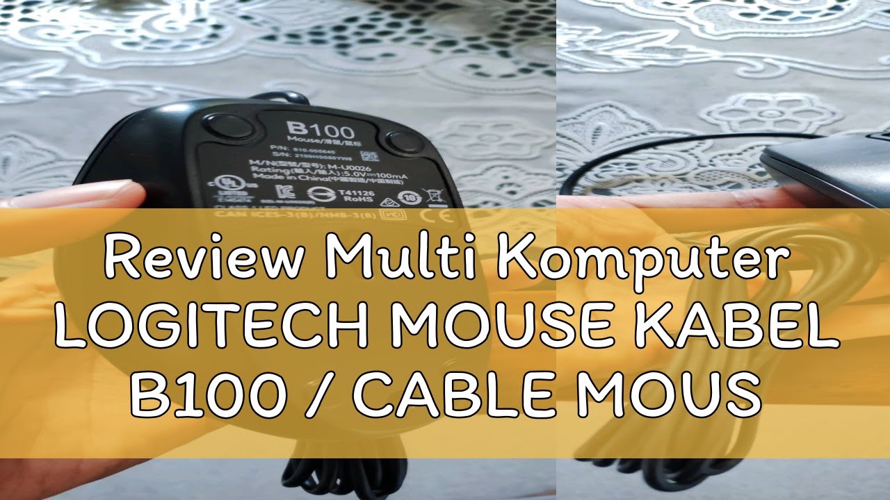 Review Multi Komputer LOGITECH MOUSE KABEL B100 / CABLE MOUSE B 100 / ...