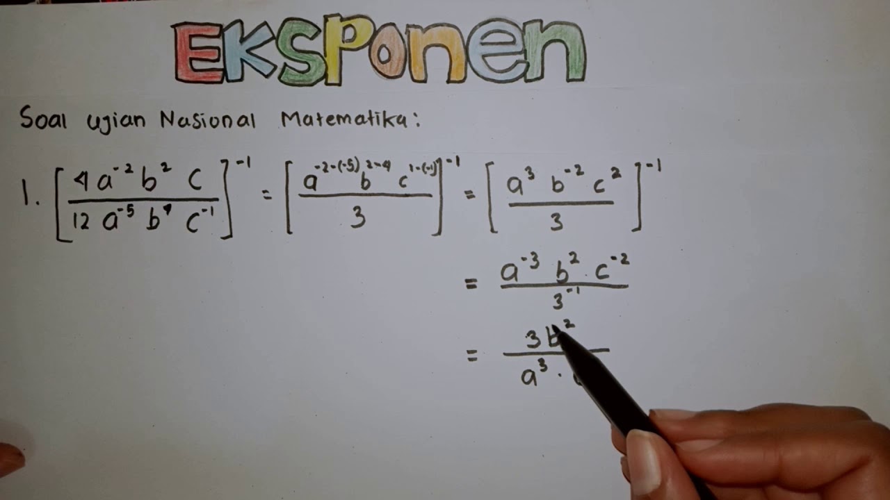 Latihan soal UN materi Eksponen - YouTube