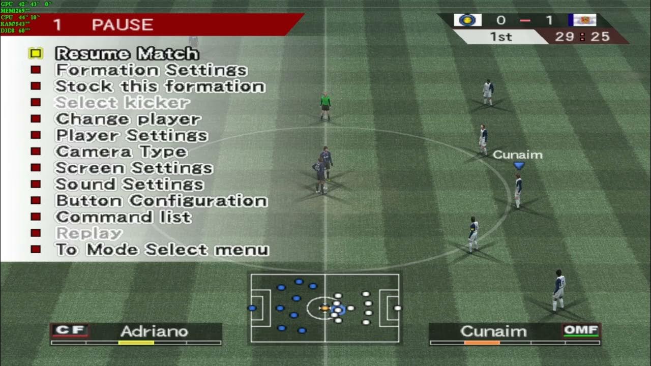 PES 2004 pc MASTER LEAGUE YEAR 2, 6 STARS DIFFICULTY gameplay best team ever !! - YouTube