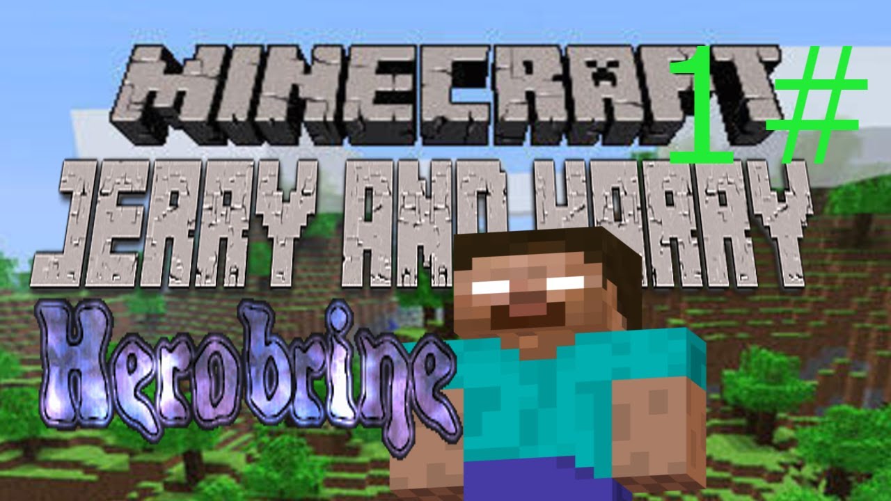 Herobrine is boos! In Jerry and Harry #2 - YouTube