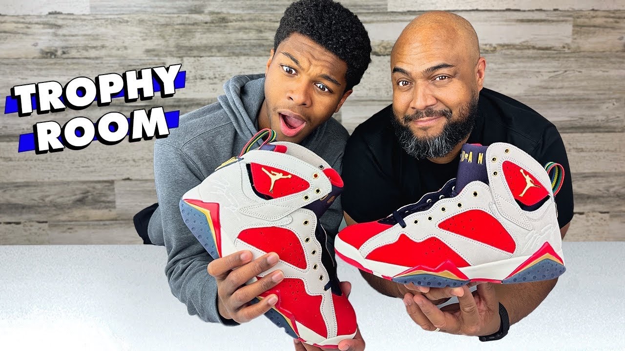 Trophy Room Air Jordan 7 'New Sheriff in Town' | Unboxing - YouTube