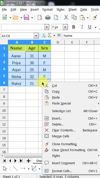 Libreoffice Calc Transpose Data Shorts Libreoffice Libreofficecalc Libreofficetutorial Youtube