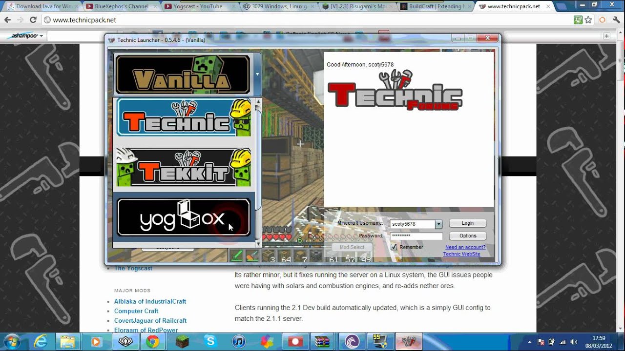 How to install the yogbox/ technic pack - YouTube