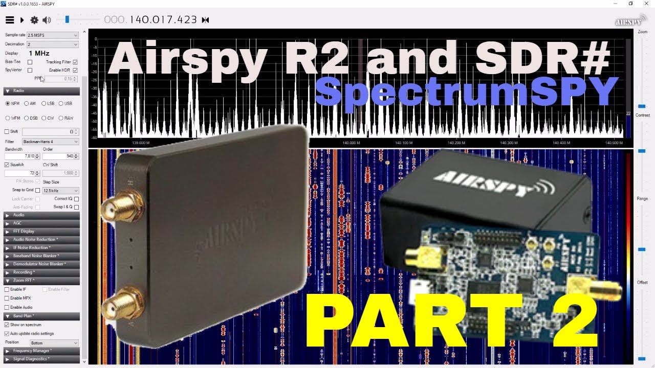 sdr sharp and the airspy R2 firmware update - YouTube