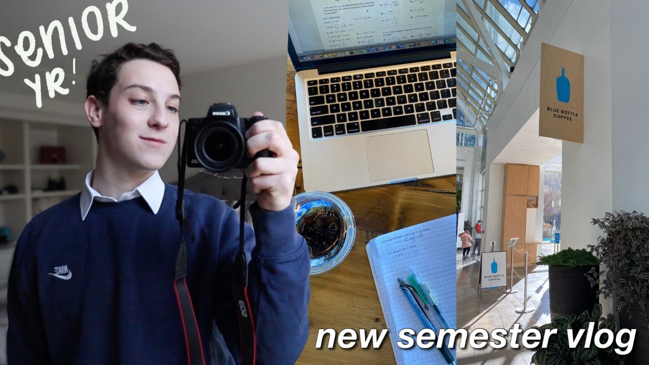 the first week of my last semester of high school (senior year vlog ...