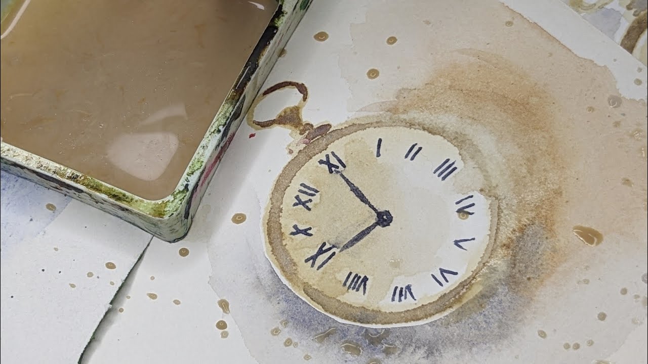 Sip & Paint: How to Create an Analog Watch with Tea and Watercolor ...