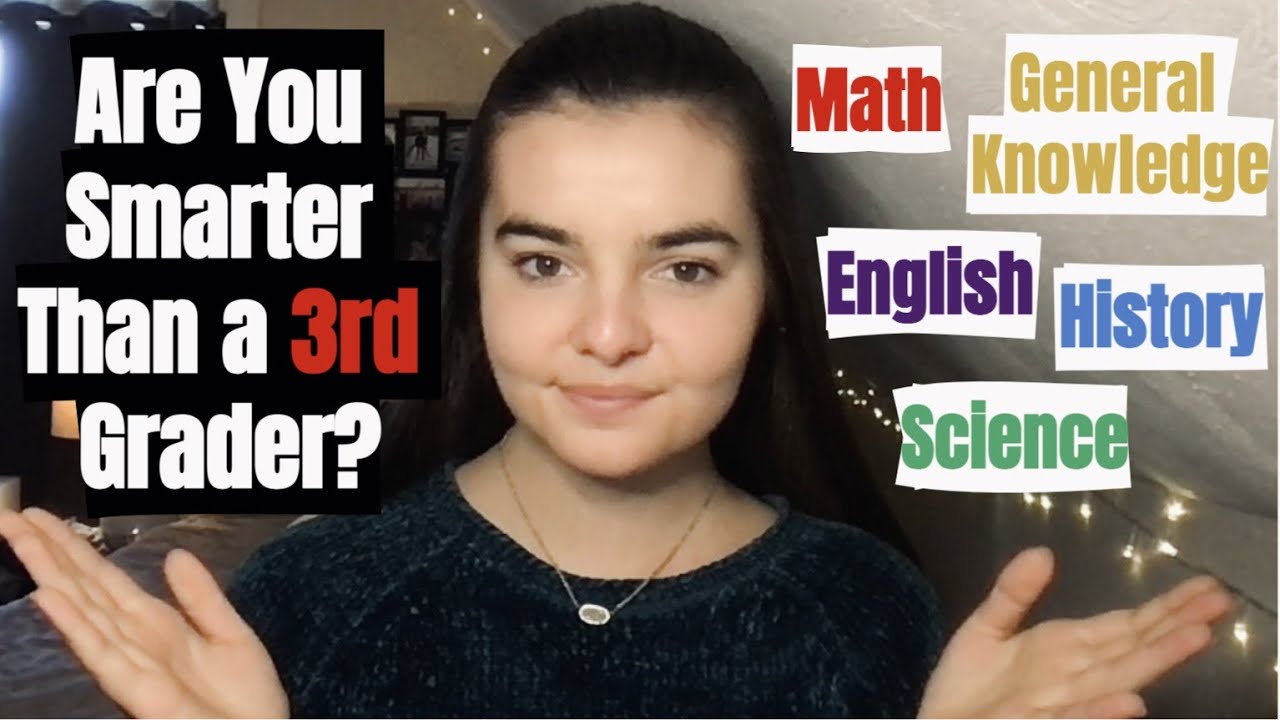 ASMR Are You Smarter than a 3rd Grader? | Whispering 55 Trivia ...