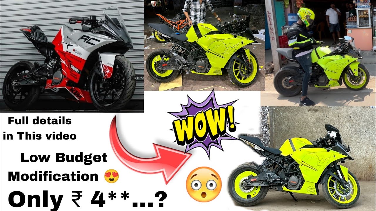 Ktm Rc Modification || Ktm modified || Wrap cheapest price low budget 😍 ...