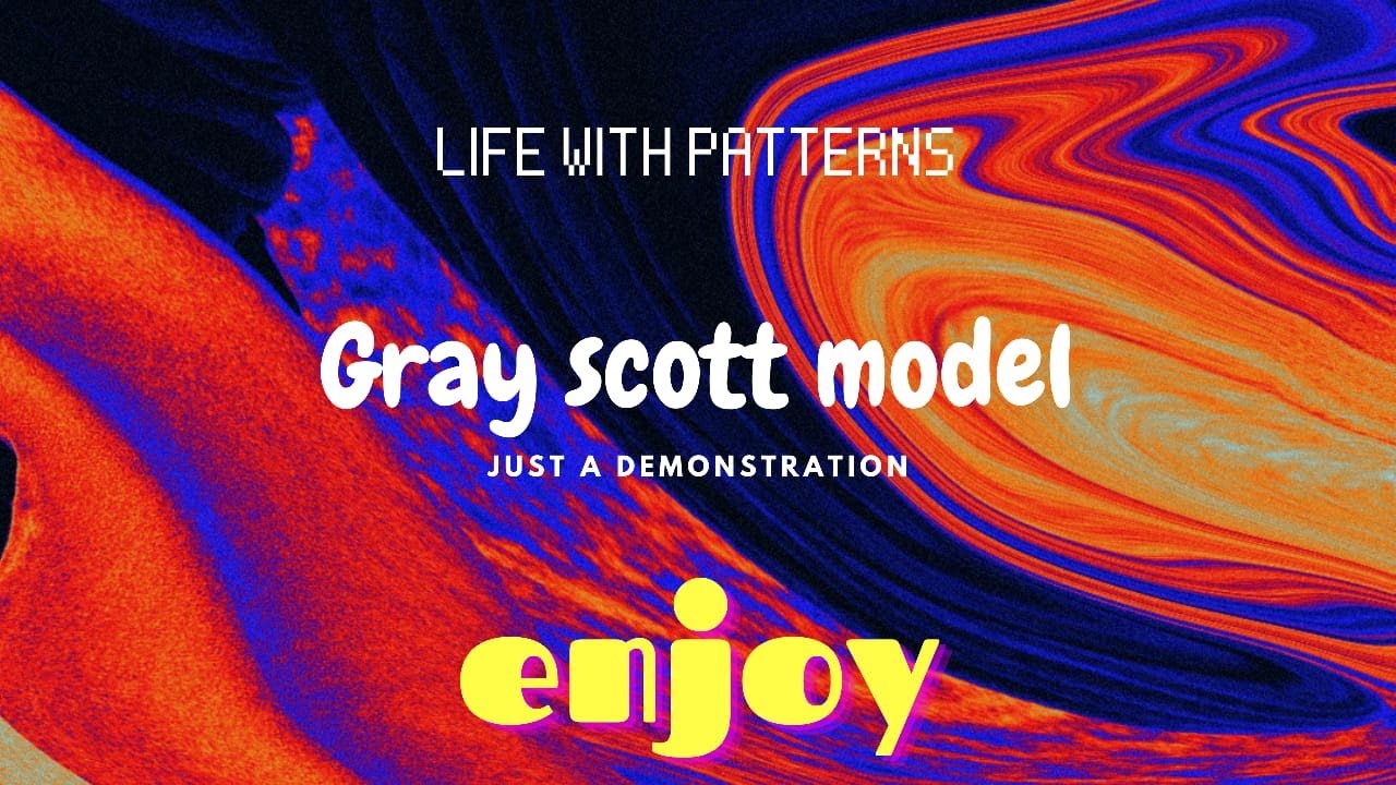 GRAY-SCOTT MODEL, WORM PATTERN SOLUTION - YouTube