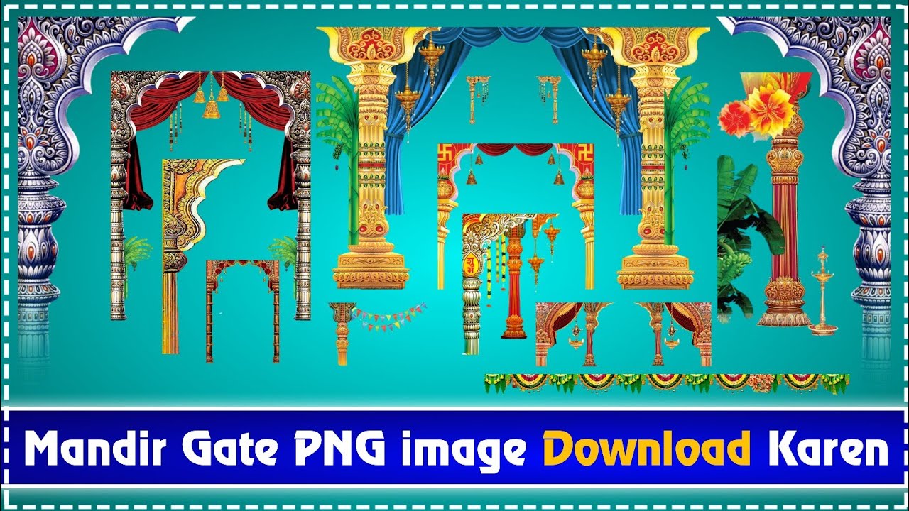 How To Download Mandir PNG Photos | Mandir PNG images | Bhakti poster ...