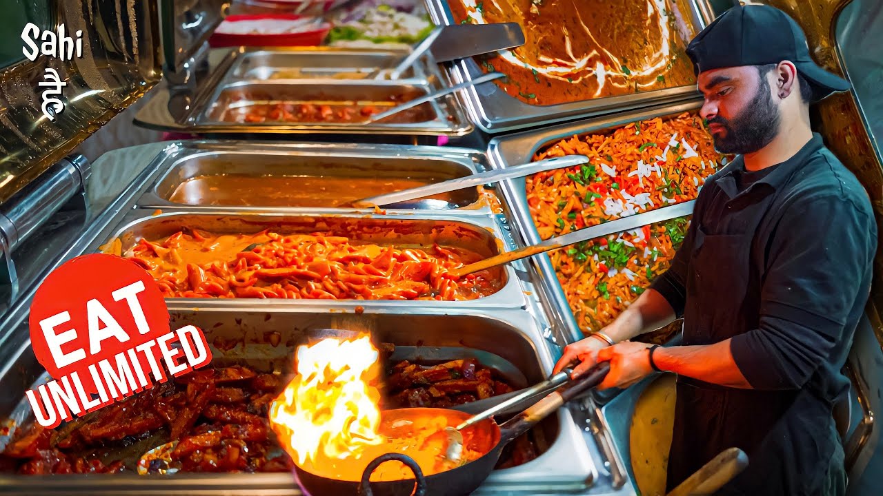 Unlimited Food Buffet at Rs 160 | Best in Punjab | Street Food India ...