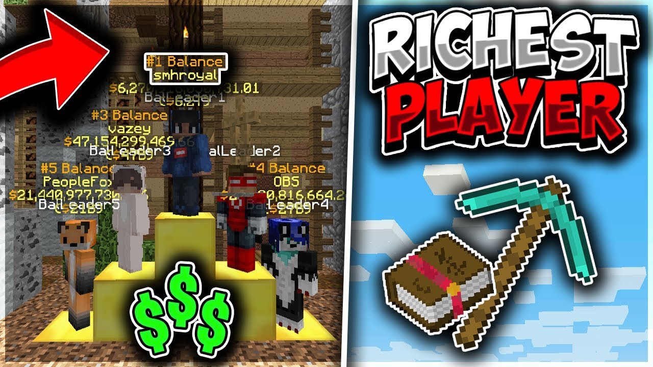 how to become the richest player on the server *op* | Minecraft Prisons ...