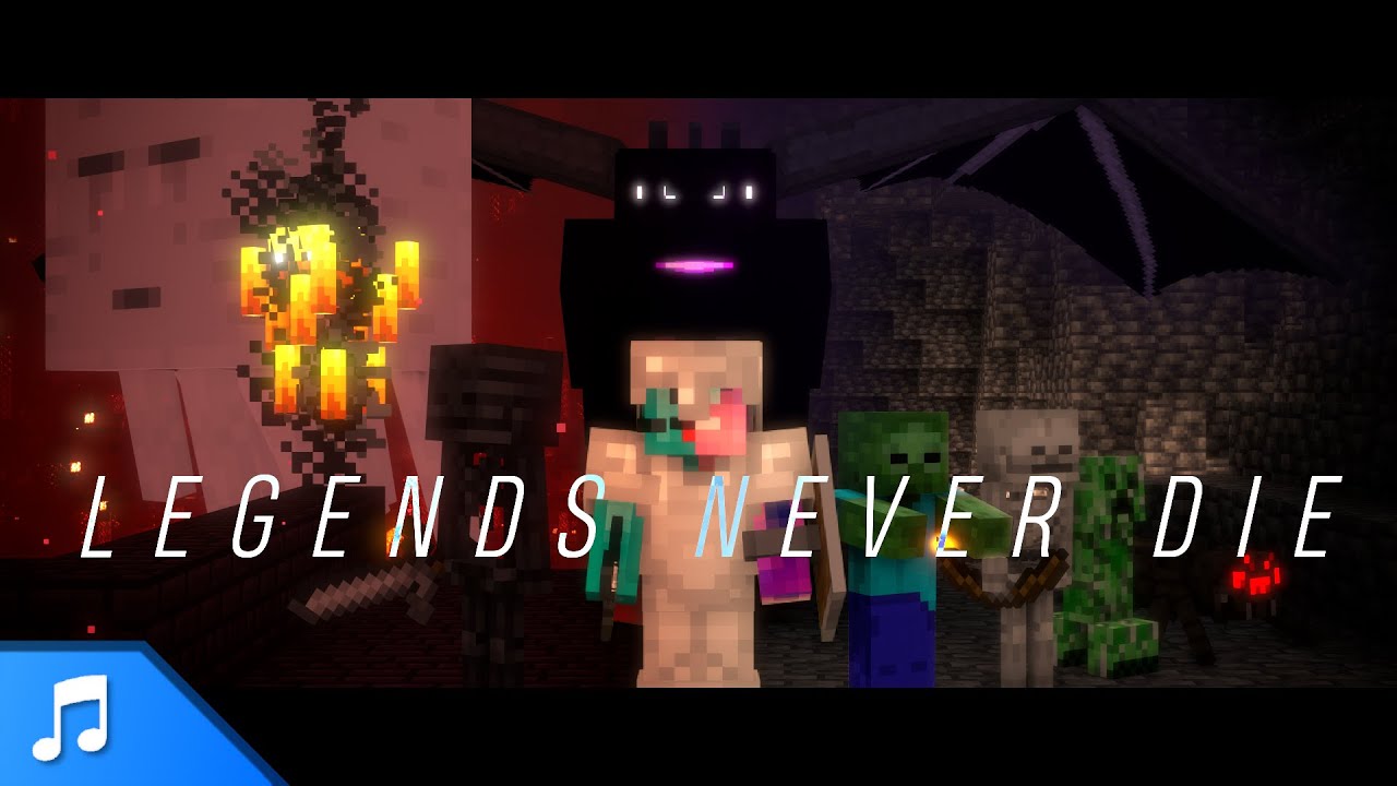 Legends Never Die ♪ (An Original Minecraft Music Video) - YouTube