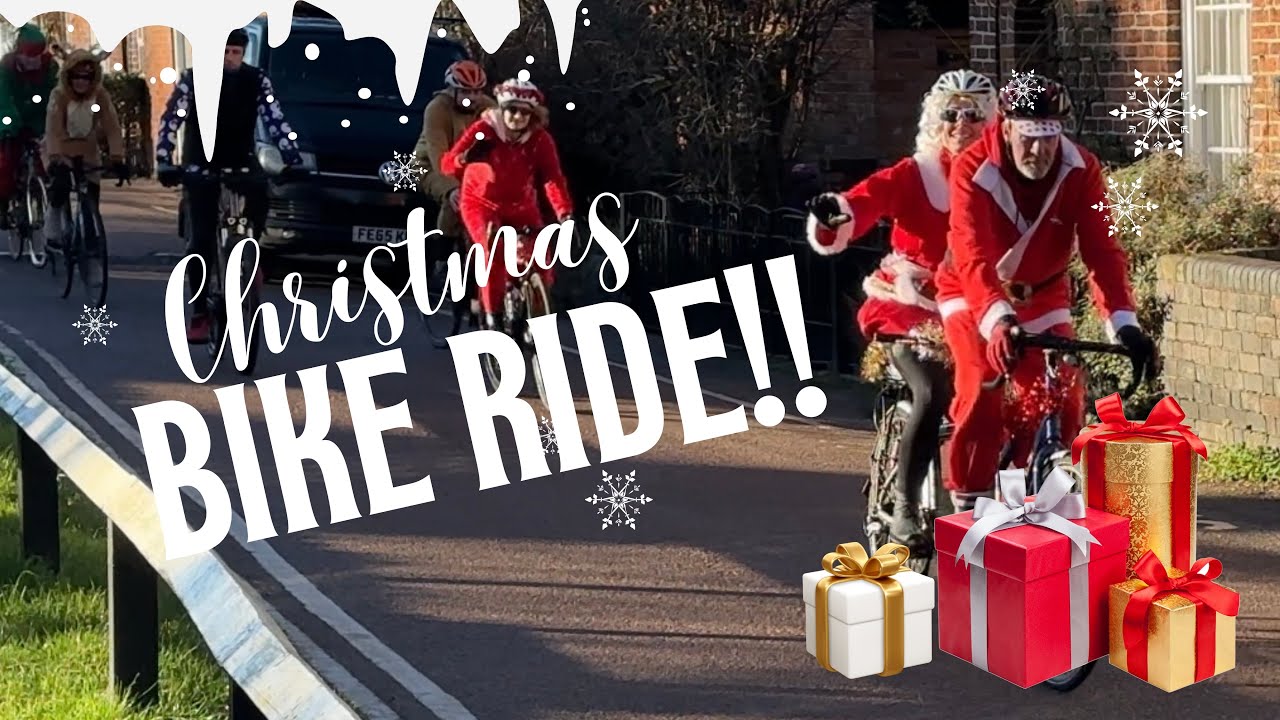 I went to see the Christmas bike ride - cycling vlog! - YouTube