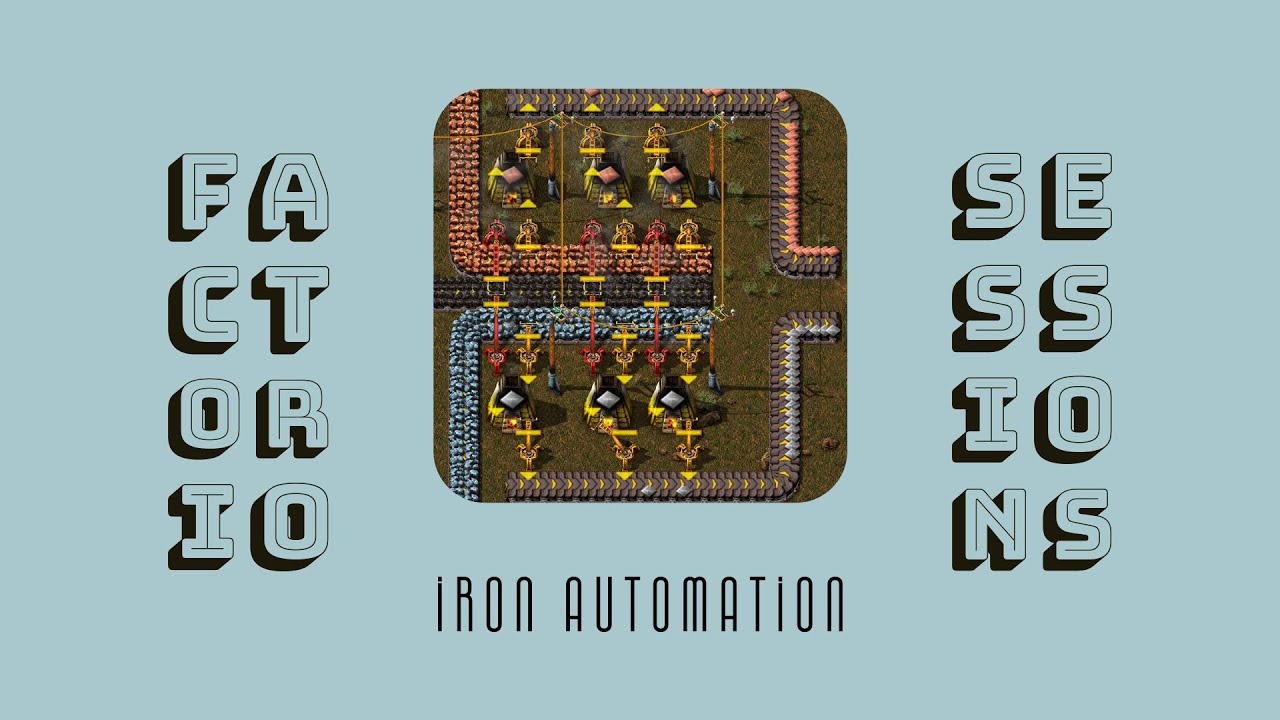 Factorio Sessions - Iron automation and smelting columns - 003 - YouTube
