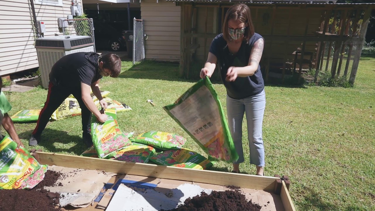 Baton Roots Backyard Garden Feature - YouTube