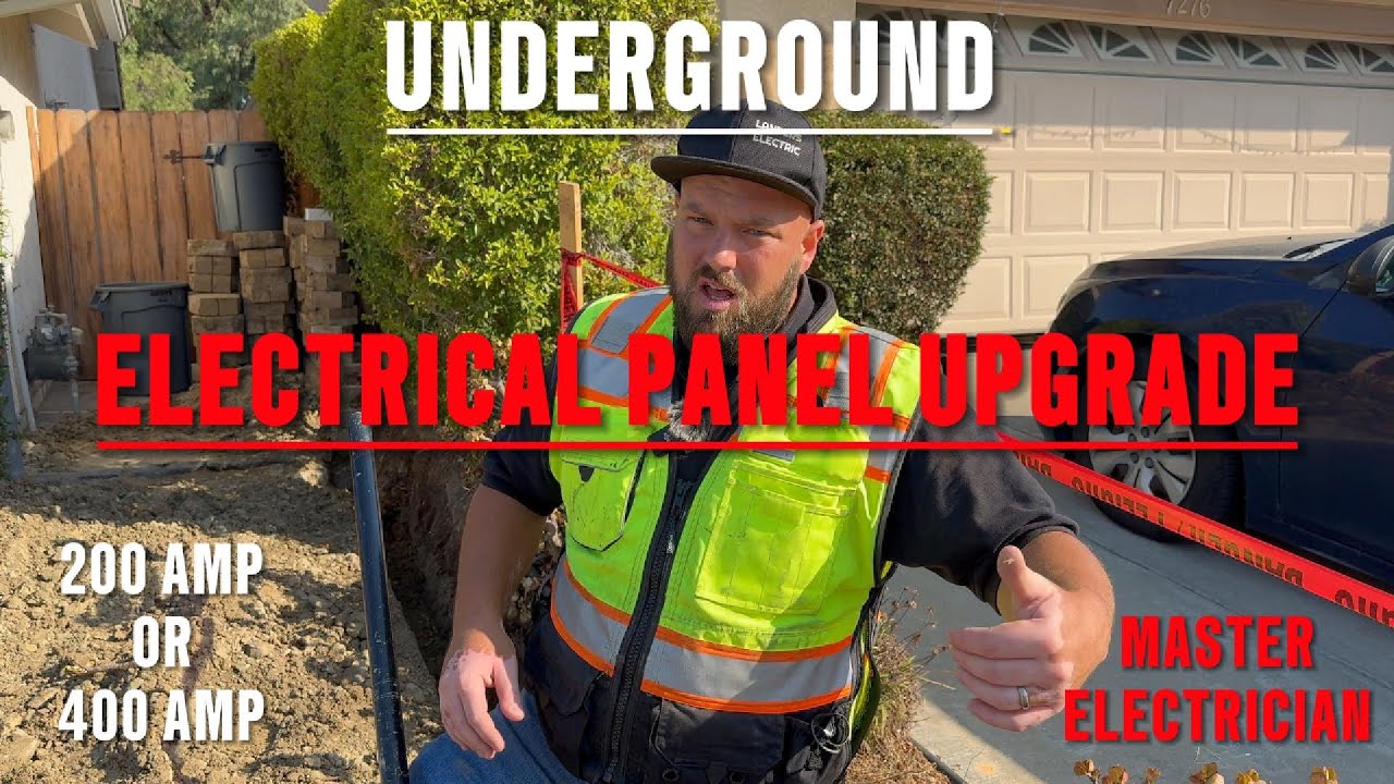 Electrical Panel Upgrade | BEST 200 or 400 AMP Underground Tutorial ...