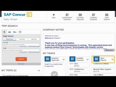 Correcting and Resubmitting an Expense Report in Concur - YouTube