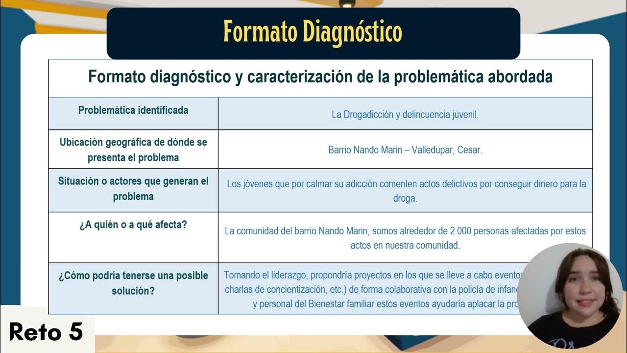 Formato diagnóstico y caracterizacion de la problemática Drogadicción y delincuencia juvenil ...