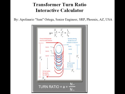 Turn Ratio Calculator - YouTube