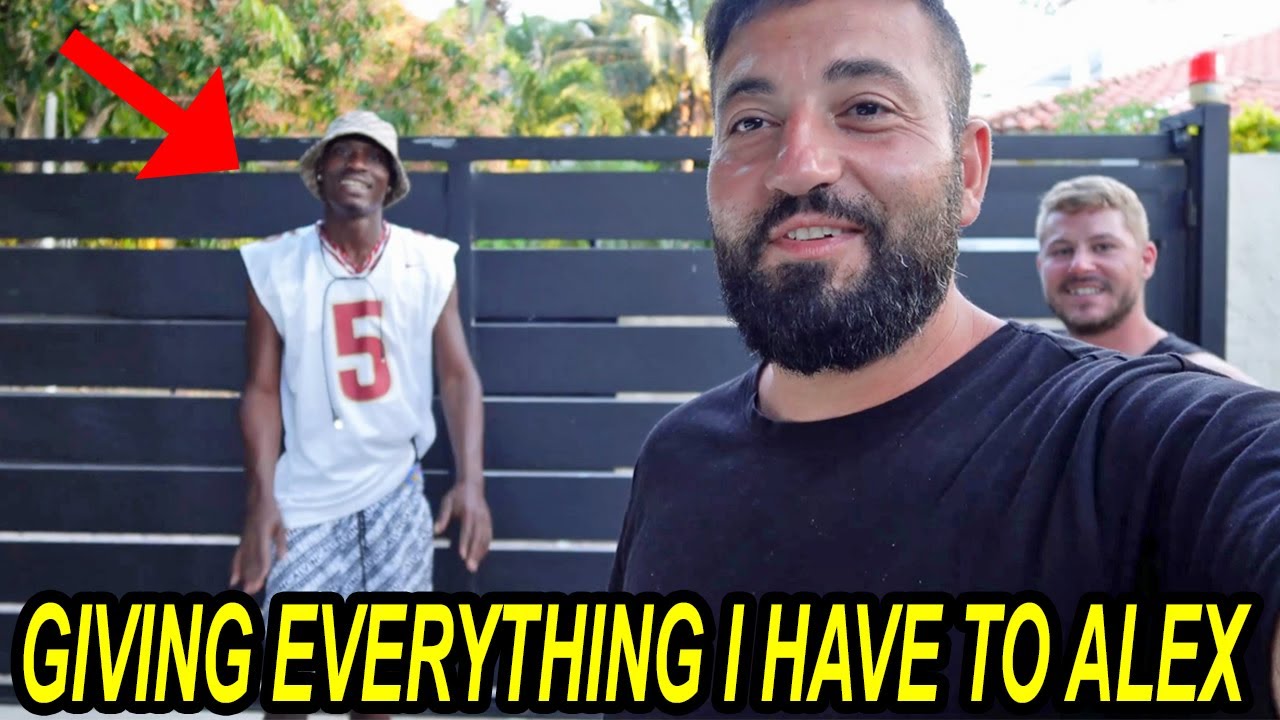Giving Everything I Have to Alex The Homeless Guy! - YouTube