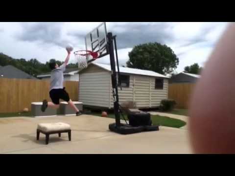 Us dunking over a chair!! - YouTube