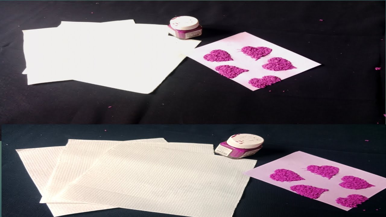 How to make textured art for beginners| simple tissue paper art #art # ...