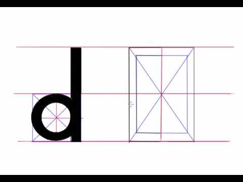 GRAFİK DERS 4 D HARFİ ÇİZİMİ