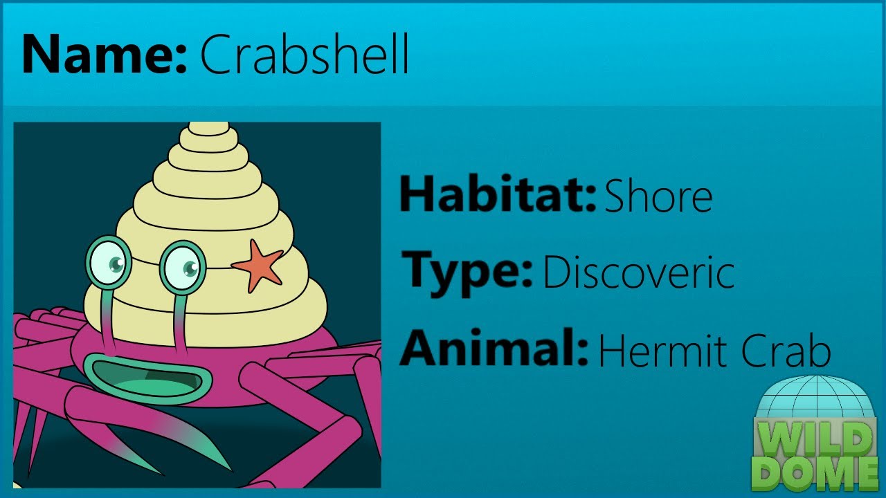 My Singing Monsters - Crabshell (Wild Dome) (ANIMATED) - YouTube