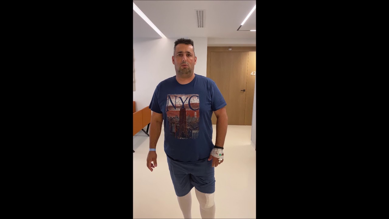Ρομποτική Αρθροπλαστική Γόνατος σε Ασθενή 40 ετών 1 ημέρα μετά το ...
