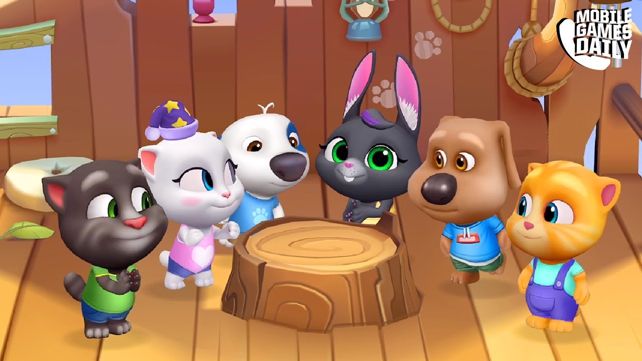 MY TALKING TOM FRIENDS - All New TreeHouse Area Gameplay (iOS, Android ...