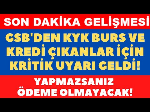 📢  KYK BURS VE KREDİ SONUÇLARI AÇIKLANDI 🔥  TAAHHÜTNAME ONAYI EN SON HANGİ GÜN?  #kykburs #kyk