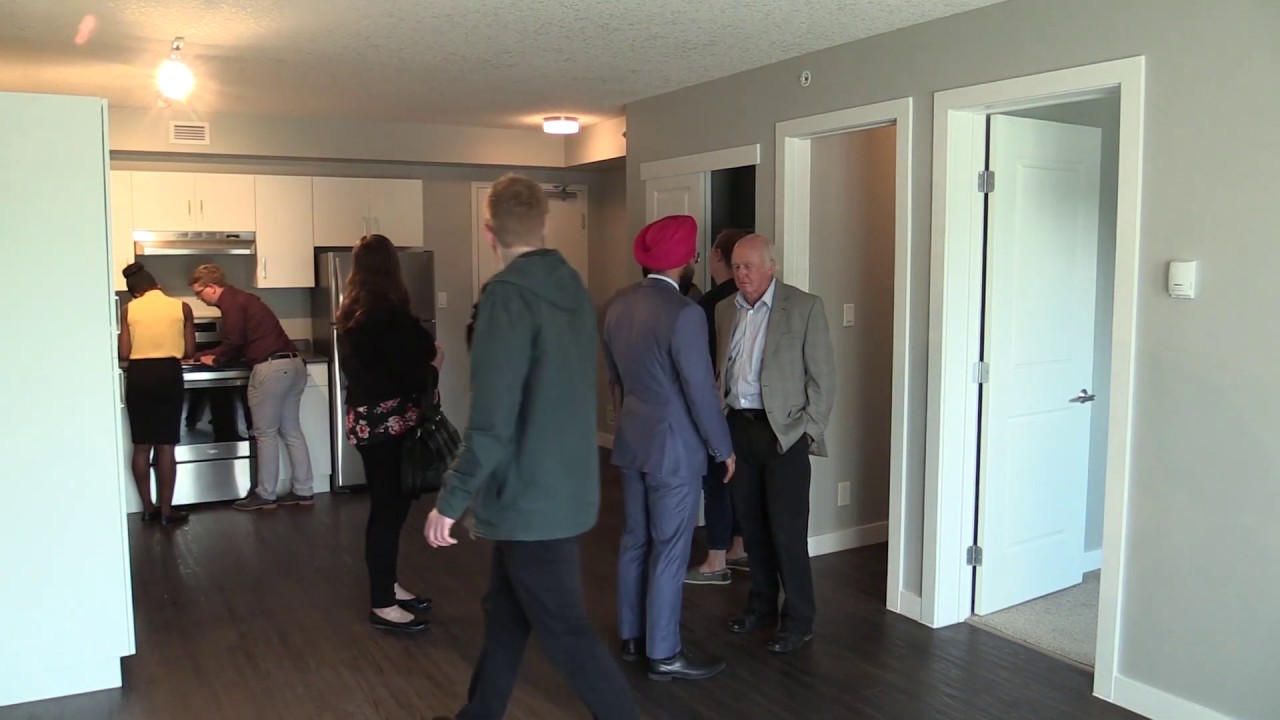 New affordable housing facility opens in Edmonton - YouTube
