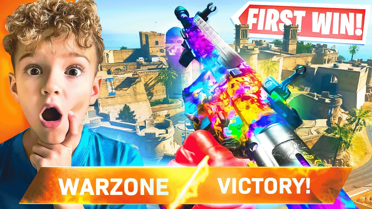 9 YEAR OLD GETS FIRST WIN ON NEW WARZONE MAP (FORT RESURGENCE) - YouTube