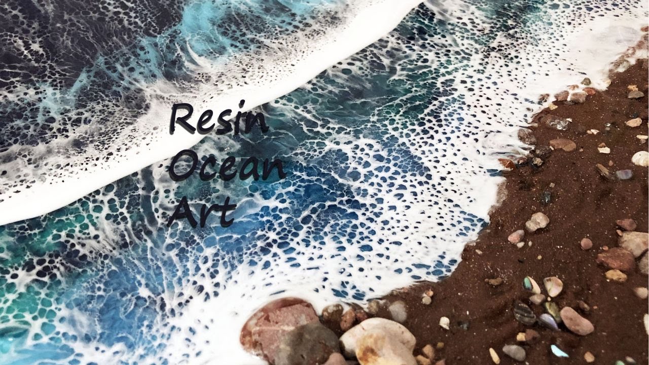 Epoxy Resin Ocean Beach Wave Art/ Step by step tutorial - YouTube