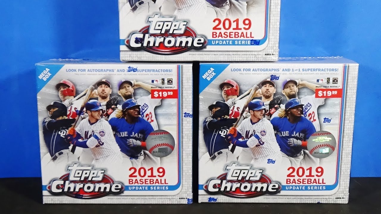 2019 Topps Chrome Update Baseball 3 Mega Box Break! NICE! - YouTube