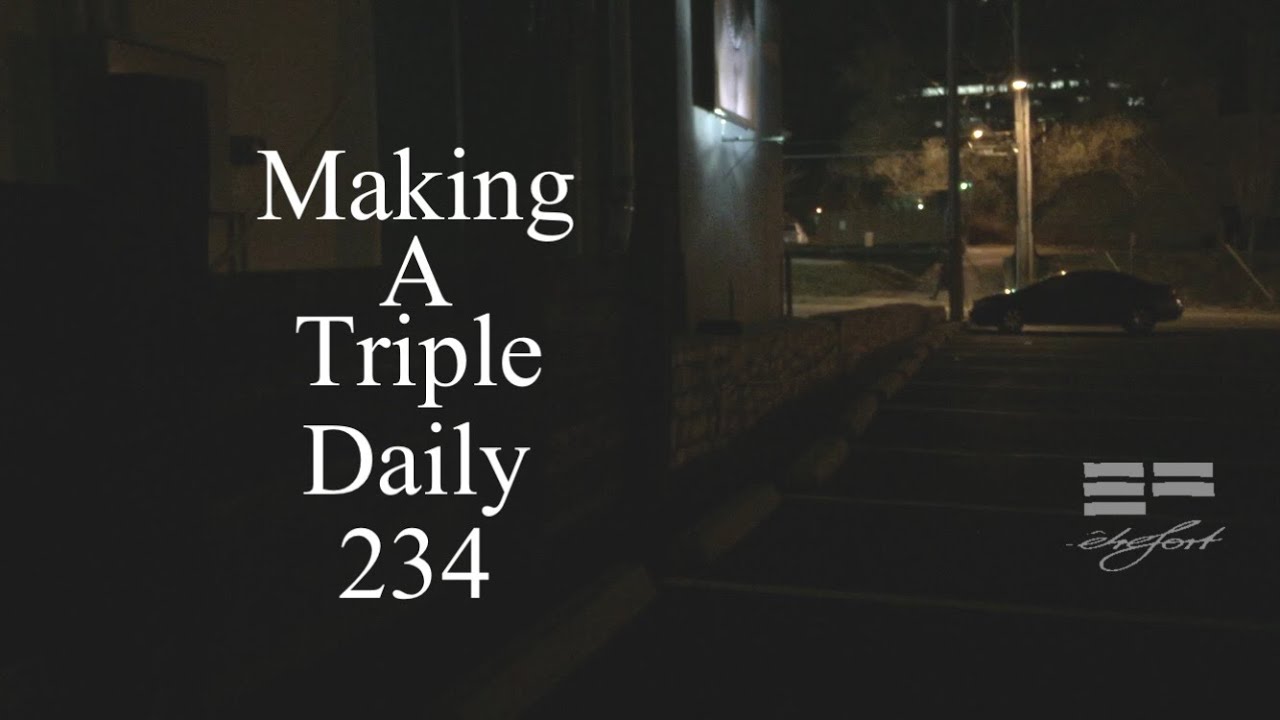 Making a triple daily-234 - YouTube