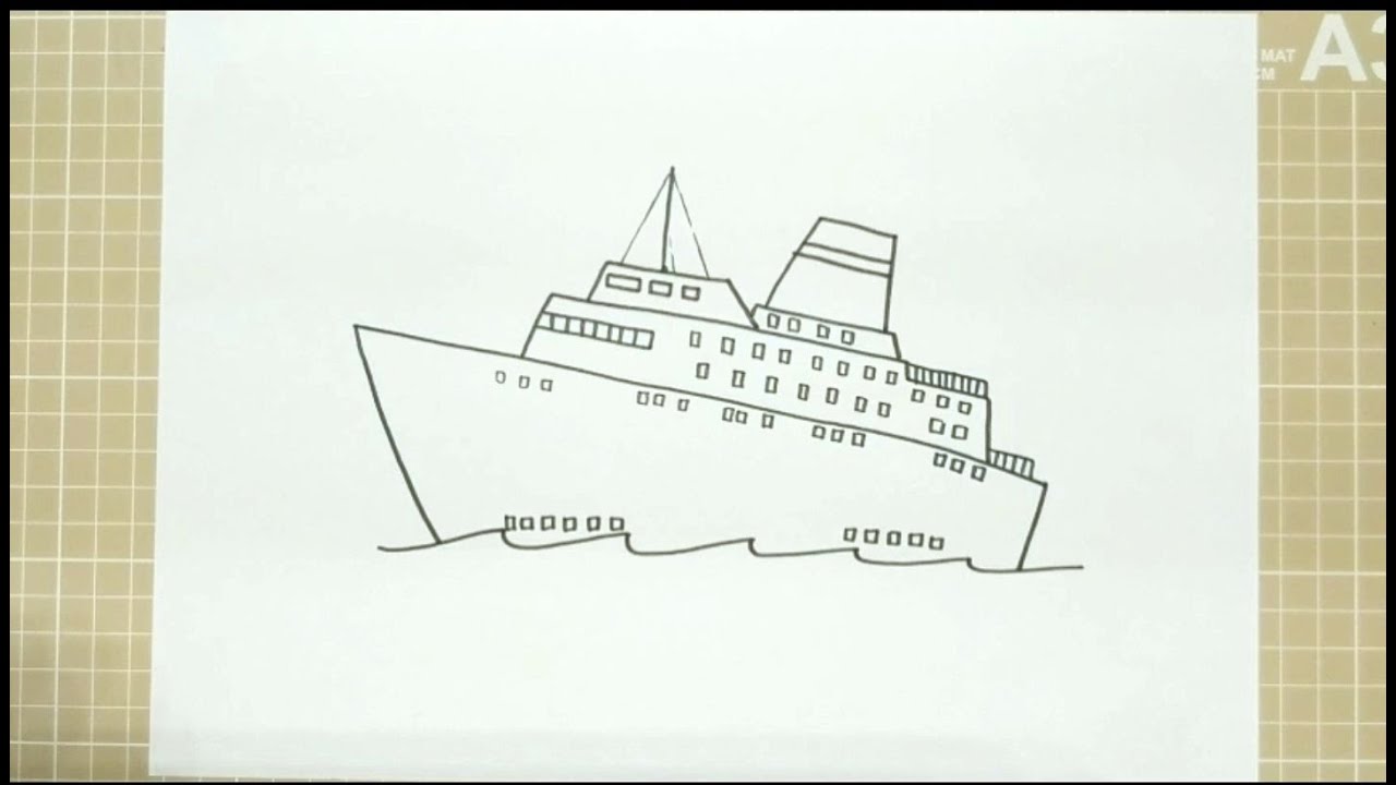 How to Draw FERRY BOAT - YouTube