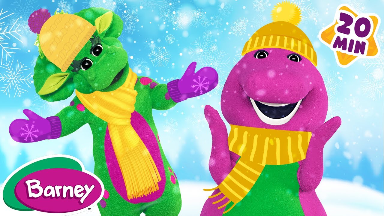 It's Snowing! + More Barney Nursery Rhymes and Kids Songs - YouTube