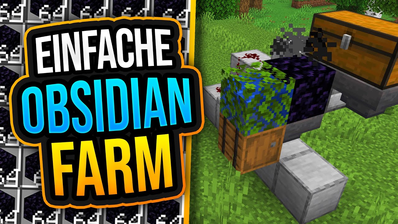 EINFACHE OBSIDIAN FARM (TUTORIAL) Minecraft 1.21.10 - YouTube