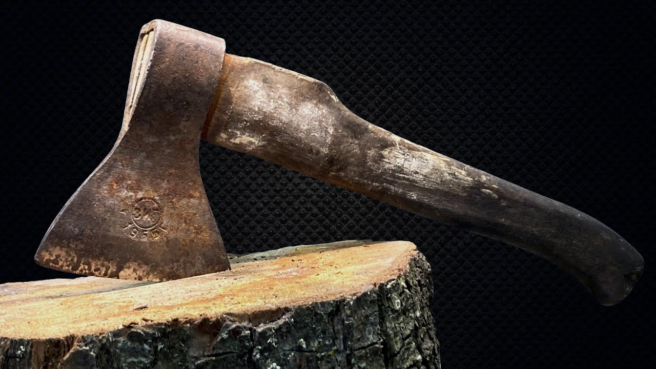 Rusty Axe Restoration - 1965 - YouTube