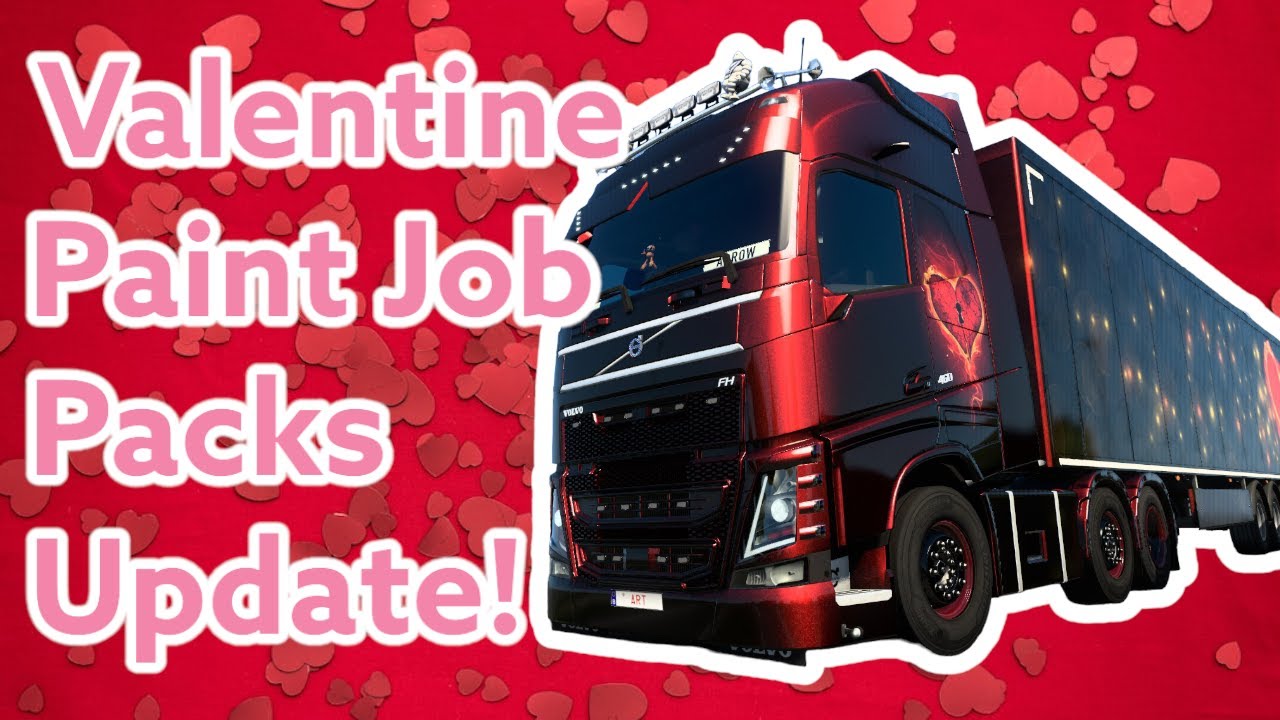 [#ETS2 & #ATS] Valentine's Paint Jobs Pack UPDATE! - YouTube