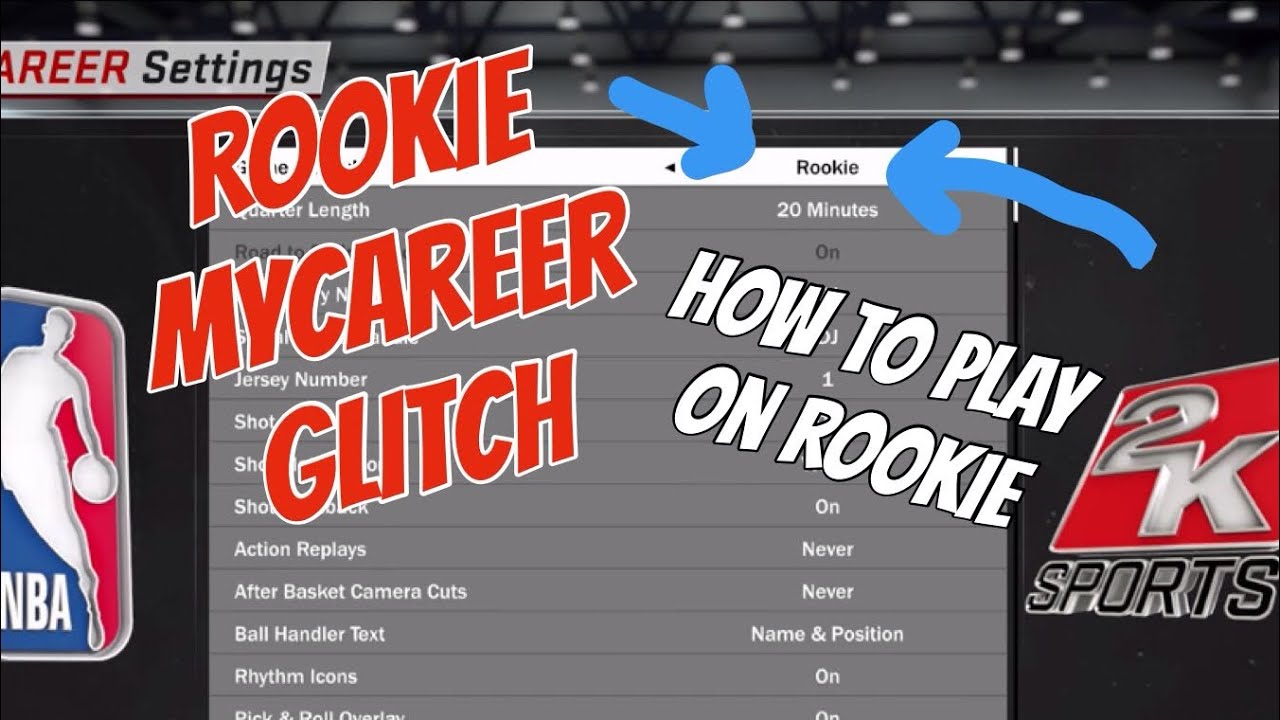 ROOKIE GLITCH NBA 2K18 MyCareer How to Play on Rookie Difficulty 99 ...