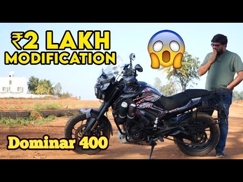 2,00,000 ಲಕ್ಷ modification ಖರ್ಚು Dominar 400 ಗೆ | detailed information ...