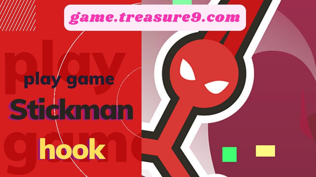 Stickman hook - play game online - YouTube